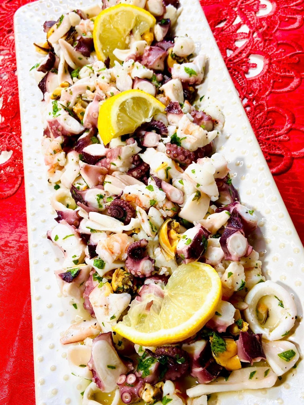 A Tantalizing Mediterranean Seafood Salad Fresh From The Sea - Vita ...