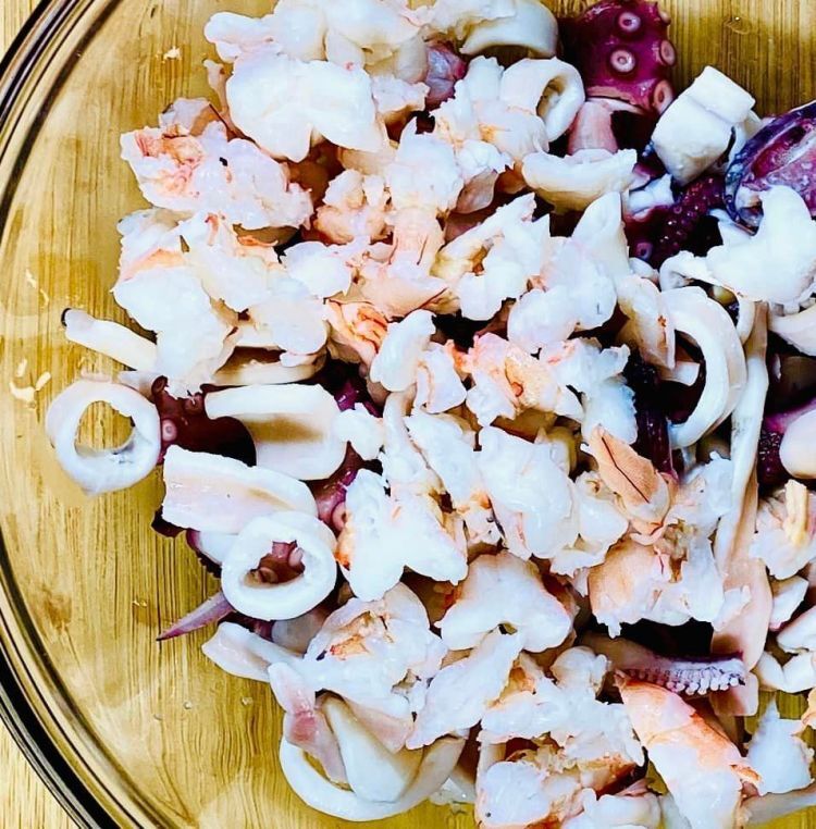 A Tantalizing Mediterranean Seafood Salad Fresh From The Sea - Vita ...