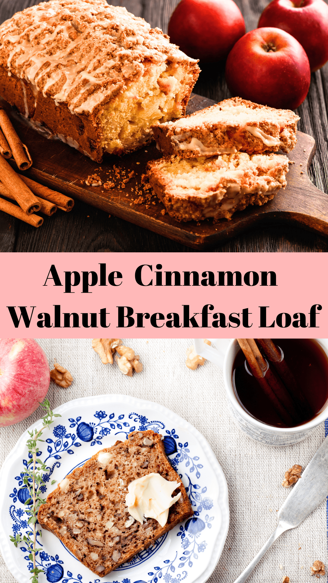 A Delicious Moist And Easy Apple Cinnamon Walnut Loaf - Vita Rustica ...